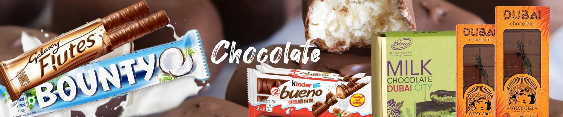 Delicious Chocolates | Bounty, Galaxy & Kinder Bueno